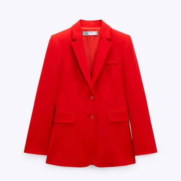 Zara | Jackets & Coats | Zara 2 Pieces Set Fitted Blazer With Pockets And Belt Loop Mini Skirt ...